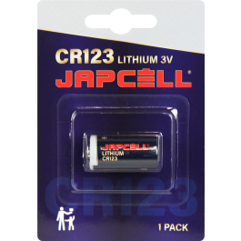 Køb Japcell Lithium CR123 Batteri