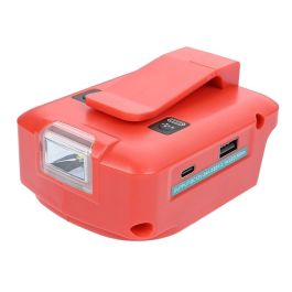 Køb Powerbank adapter til Milwaukee 18V m/ LED Lys og USB-C