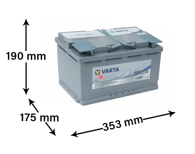 Køb Varta LA95 - 12V 95Ah (Dual Purpose AGM)