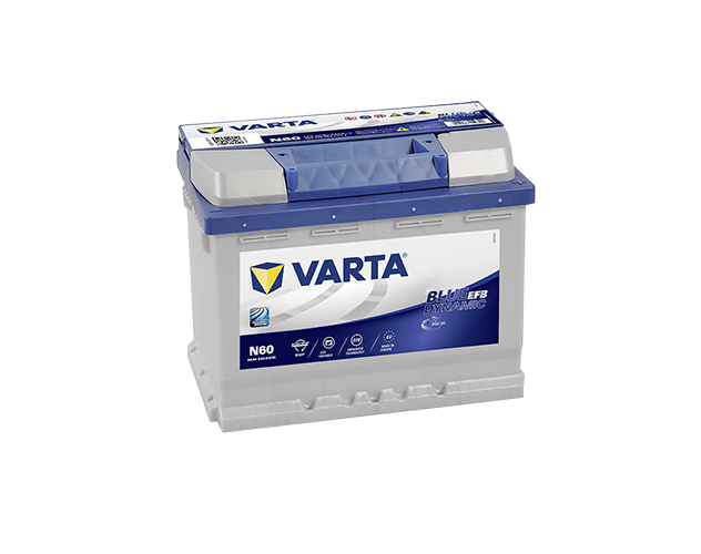 Køb Varta Blue Dynamic EFB N60 - 12V 60Ah (Start-Stop bilbatteri)