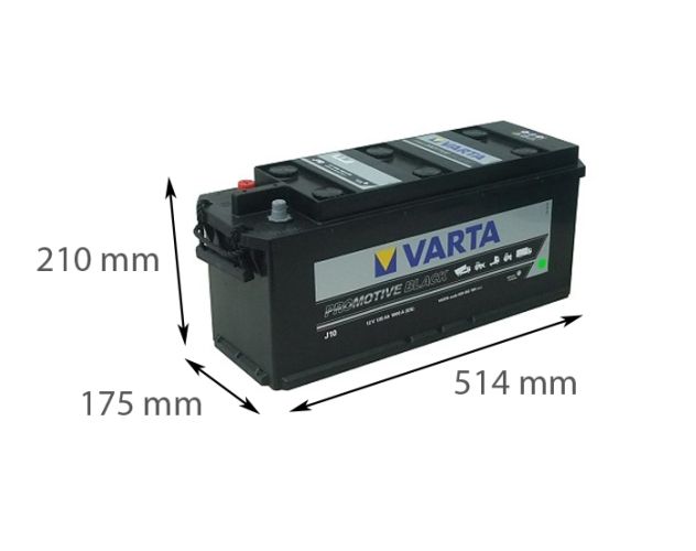 Køb Varta J10 - 12V 135Ah (Lastbilbatteri)