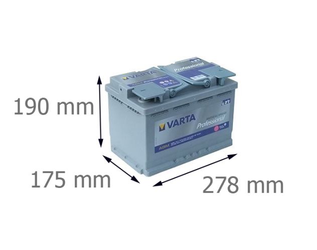 Køb Varta LA70 - 12V 70Ah (Dual Purpose AGM)